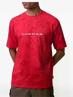 JORDAN Brooklyn Logo-print T-shirt - Red