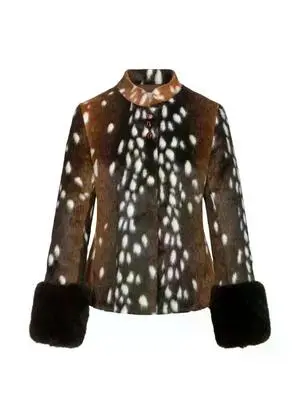 CARELLI Bambi Deer-print Jacket