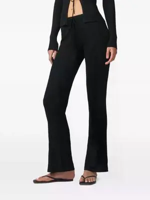 Kiki De Montparnasse Rib-knit Wide-leg Trousers