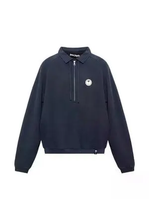 Palm Angels Palm Shadow Zipped Crew Polo Shirt