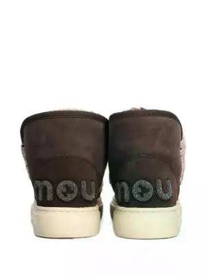 Mou Eskimo Crochet-trim Ankle Boots