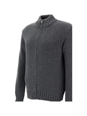 CUSTOMER LOVERS Zip-up Chunky-knit Cardigan