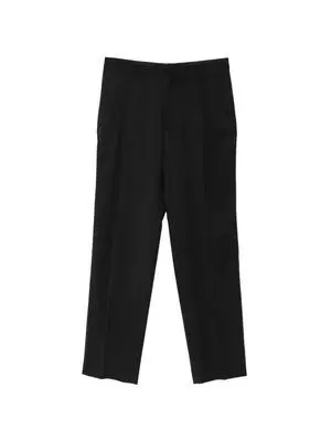 MANUEL RITZ Pleated Straight-leg Trousers - Black