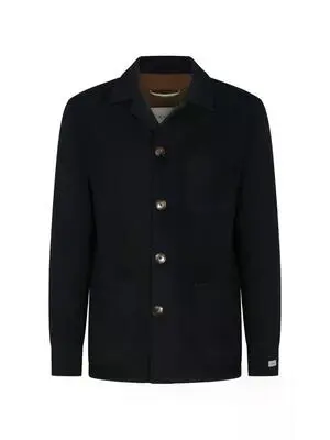 Canali Button-fastening Pocket Jacket - Blue