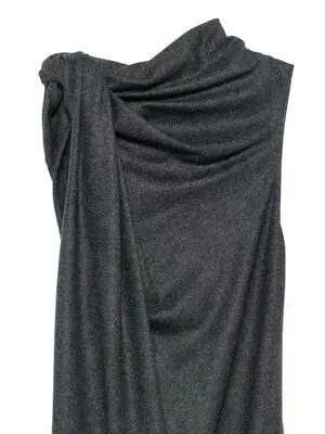 PETAR PETROV Draped Sleeveless Maxi Dress