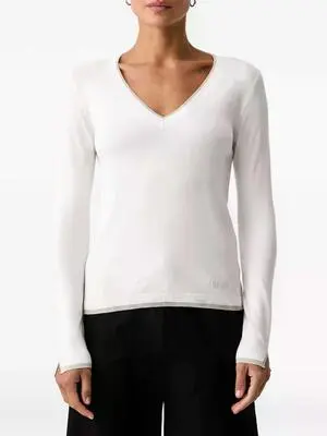 Liu Jo Knit Sweater With V-neck