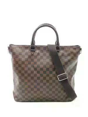 LOUIS VUITTON 2015 Damier Ebene Jake Tote Bag