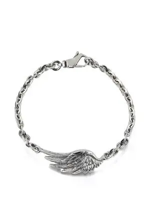 Emanuele Bicocchi Ala Wing-pendant Chain Bracelet - Silver