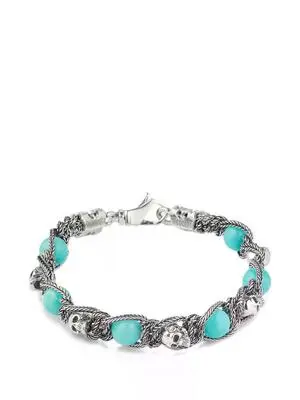 Emanuele Bicocchi Skull-bead Bracelet - Silver