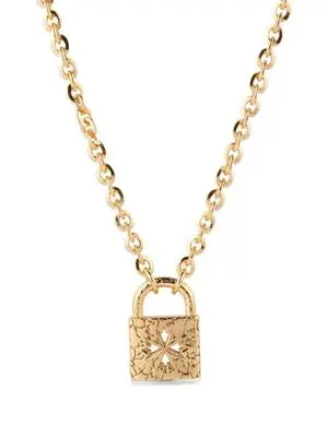 Emanuele Bicocchi Large Logo Lock Necklace - Gold