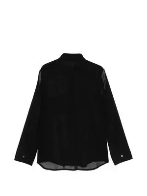 Comme Des Garçons Semi-sheer Panelled Shirt