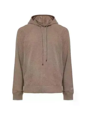 MC2 SAINT BARTH Logo-embroidered Wool Hoodie - Neutrals