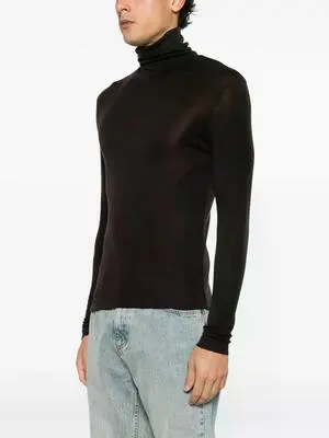 TONYWACK Roll-neck Long-sleeve Sweater - Black