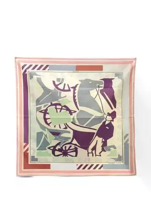 Hermès 2010s Puzzle Scarf - Neutrals