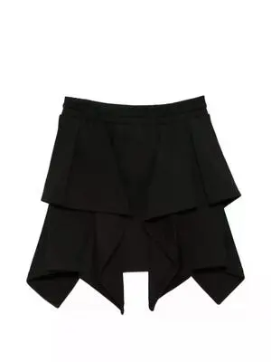JUUN.J Drawstring Layered Mini Skirt