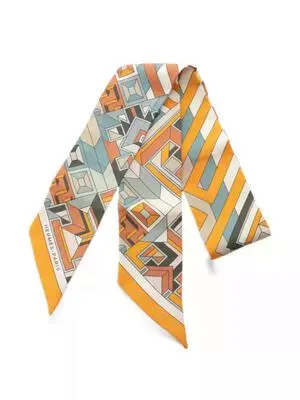 Hermès 2010s Twilly Le Fil D'ariane Scarf