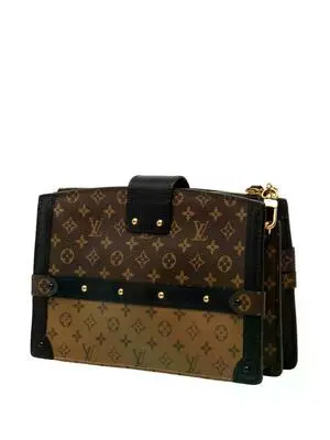 LOUIS VUITTON 2019 Monogram Reverse Trunk Clutch Crossbody Bag