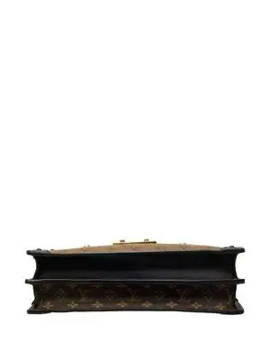 LOUIS VUITTON 2019 Monogram Reverse Trunk Clutch Crossbody Bag