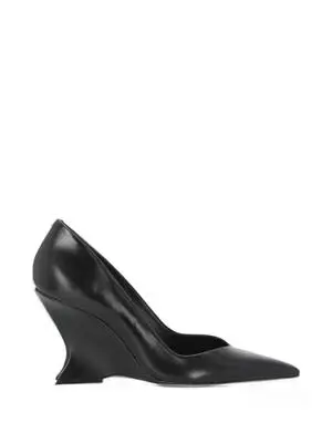 Schutz Siena Sculptural-wedge Pointed-toe Pumps