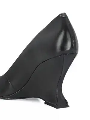 Schutz Siena Sculptural-wedge Pointed-toe Pumps