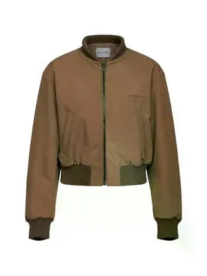 Balenciaga Bomber Cape In Khaki