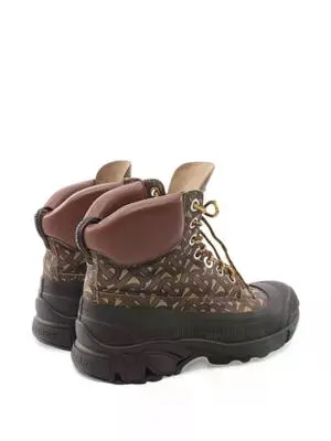 Burberry 2000s Arthur Tb Monogram Hiking Boots
