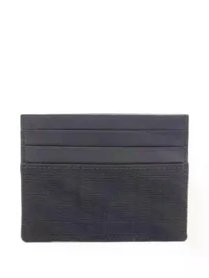 Fendi 2020s Ff Jacquard Card Case - Black