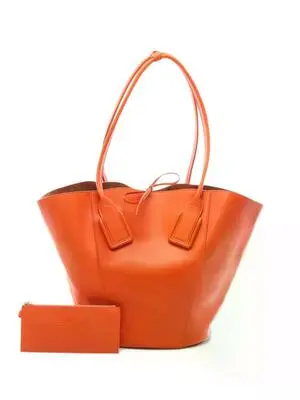Bottega Veneta 2010s Large Basket Tote Bag - Orange
