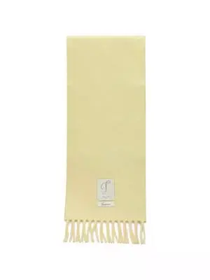 Jacquemus The Cavallo Scarf With Logo Label - Yellow