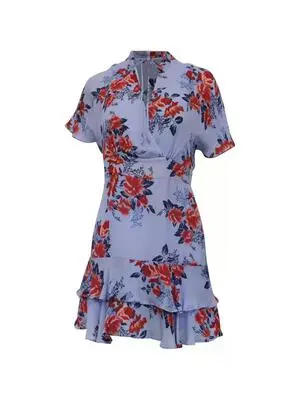 Parker Floral-print Dress - Blue