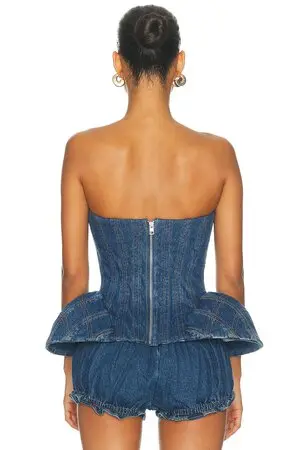 AKNVAS Emmi Corset Denim Top