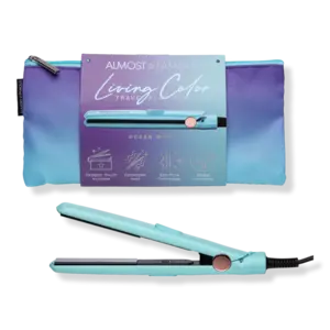 ALMOST FAMOUS Living Color Mini Travel Flat Iron - Blue