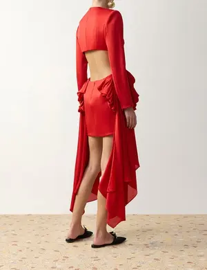 Zimmermann Clash Bow Mini Dress