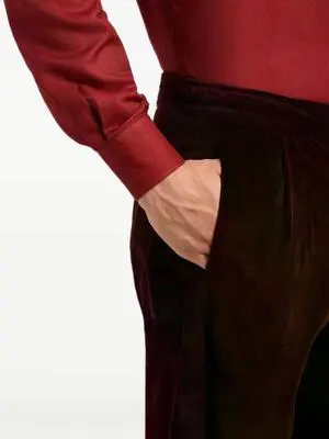 Kiton Fine-corduroy Darted Trousers