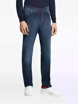Kiton Five-pocket Slim-fit Jeans - Blue