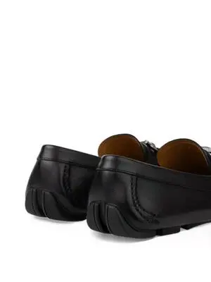 FERRAGAMO Gancini Ornament Driver Loafers