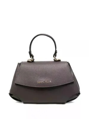 MARC ELLIS Spency S Logo-plaque Pebbled Tote Bag - Brown