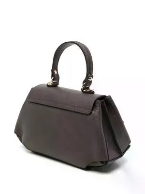 MARC ELLIS Spency S Logo-plaque Pebbled Tote Bag - Brown