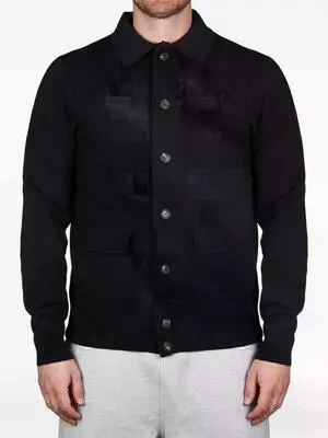 FILIPPO DE LAURENTIIS Button-up Collared Cardigan - Black
