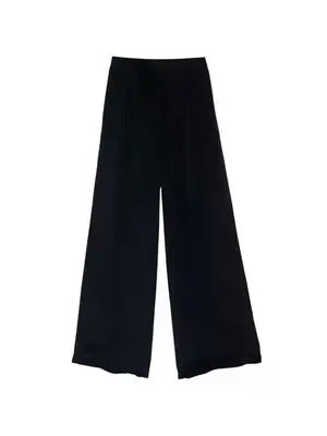 Max Mara Relaxed-fit Heavy Silk Trousers Ultramarine - Blue