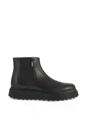 TOD'S Elasticated Leather Ankle Boots
