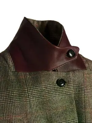 Kiton Prince Of Wales Check Single-breasted Blazer