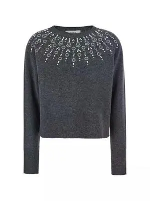 JUCCA Crystal-embellished Sweater - Grey