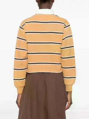 Sporty & Rich Striped-patterm Polo Top