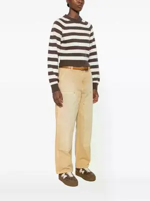 Sporty & Rich Striped-pattern Long-sleeve Sweater