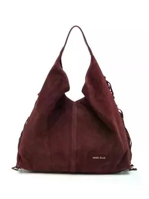 MARC ELLIS Altea Fringed Suede Shoulder Bag - Red