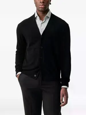 Lindbergh Button-up Knit Cardigan - Black