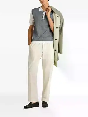 Kiton Contrast-collar Polo Shirt