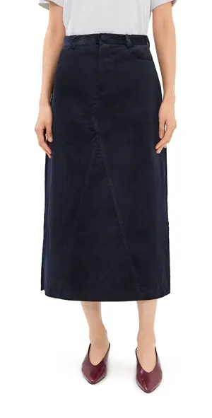 CARO EDITIONS Long Corduroy Nunu Skirt
