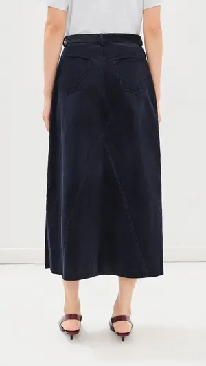 CARO EDITIONS Long Corduroy Nunu Skirt